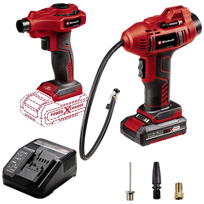 Einhell akkus autós kompresszor szett, 11bar, 1x2.0Ah akkuval és töltővel